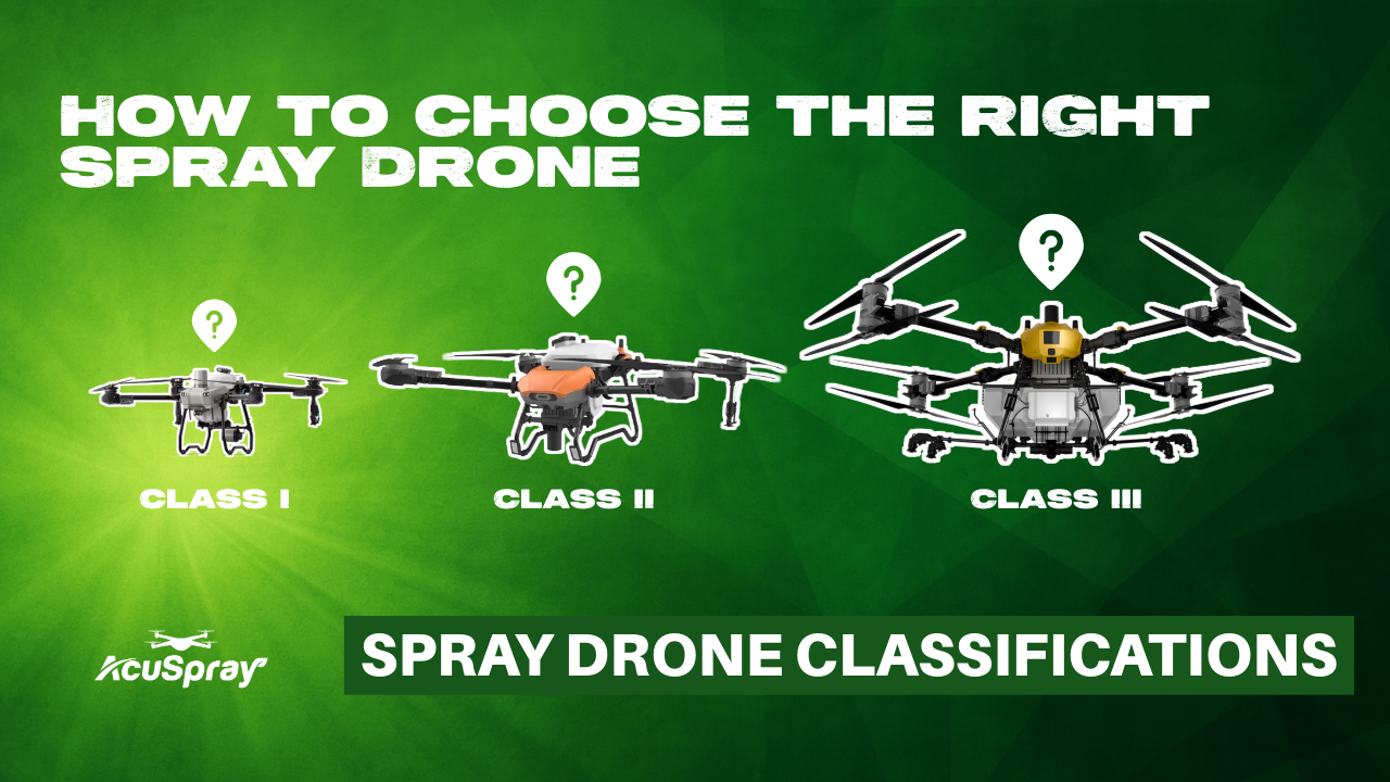 Spray Drone Classes: What Size Is Right for You? - AcuSpray